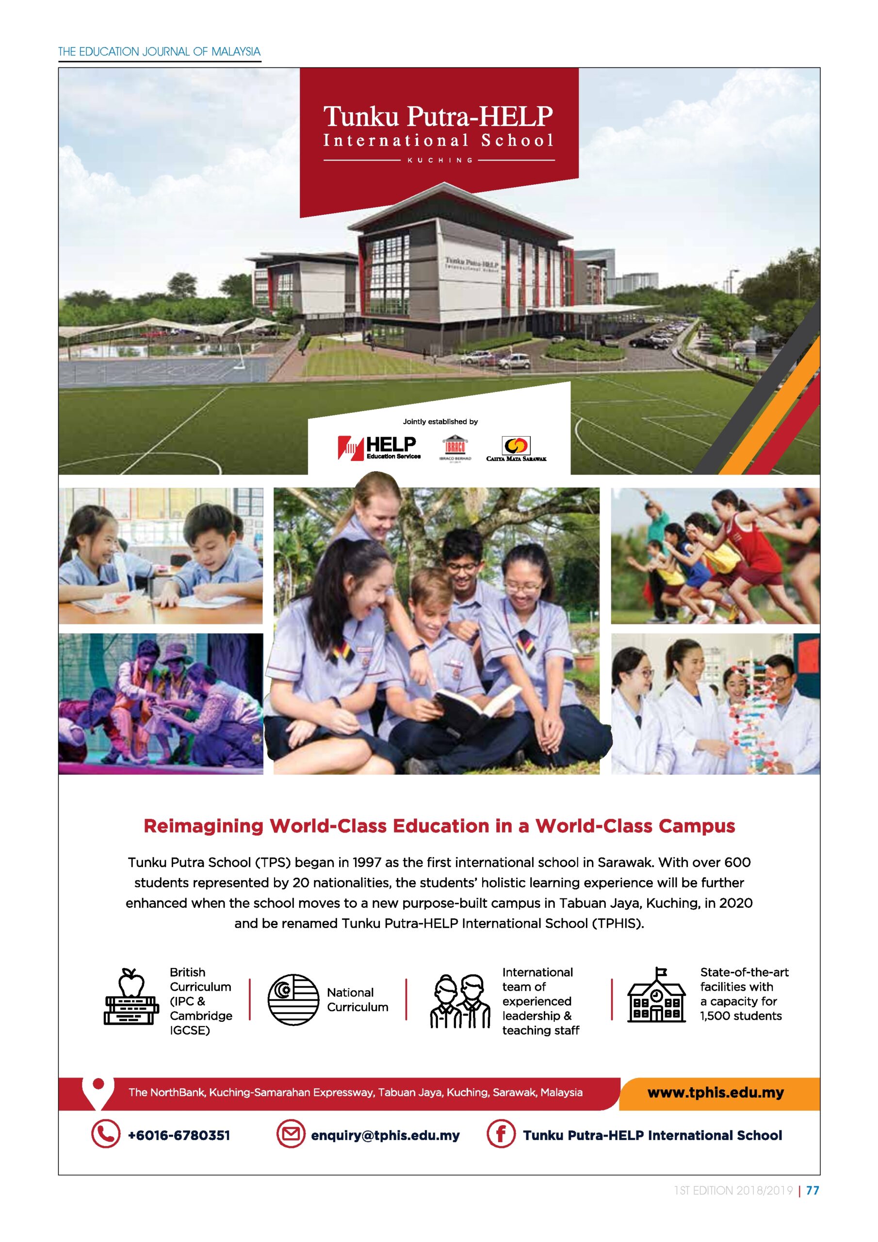TUNKU PUTRA HELP INTERNATIONAL SCHOOL - MOE Directory TUNKU PUTRA HELP INTERNATIONAL SCHOOL - MOE Directory